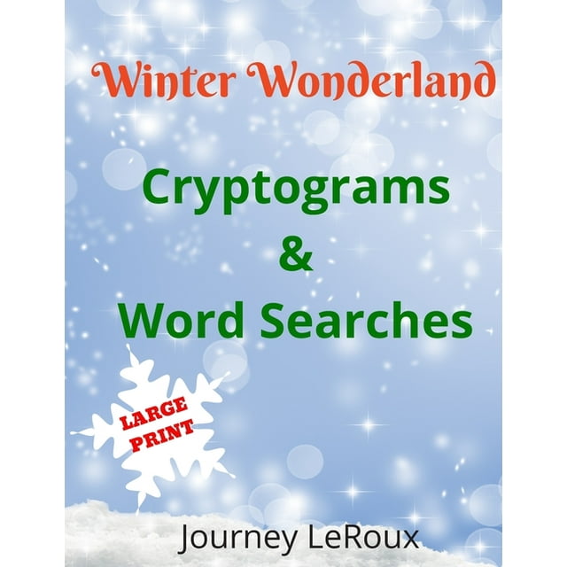 Winter Wonderland: Cryptograms and Word Searches - Walmart.com