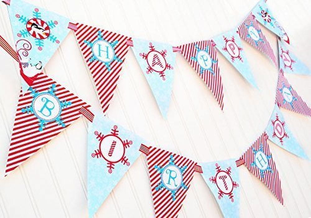Winter Wonderland Happy Birthday Banner Pennant - Walmart.com
