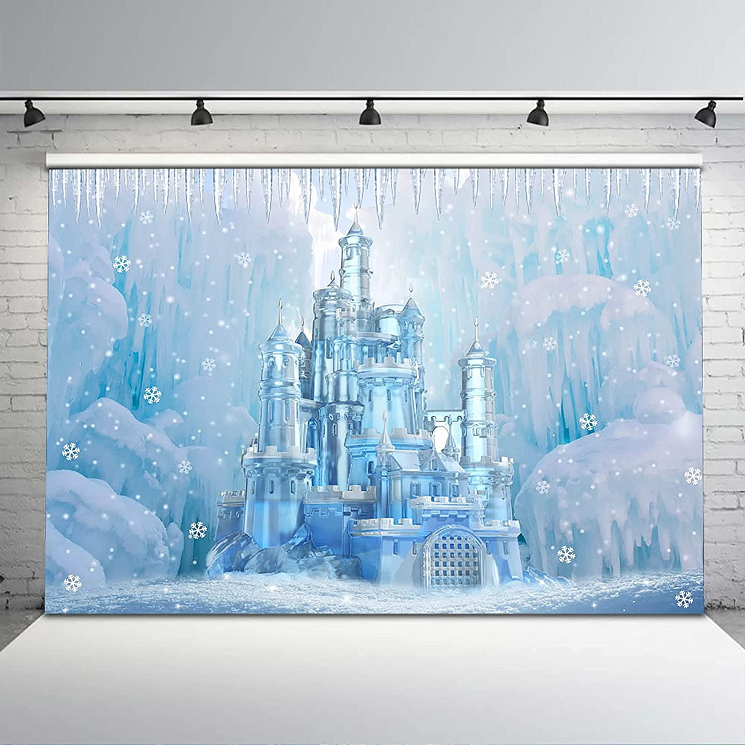 Winter Wonderland Ice Castle Photography Backdrop Snow Landscape ...