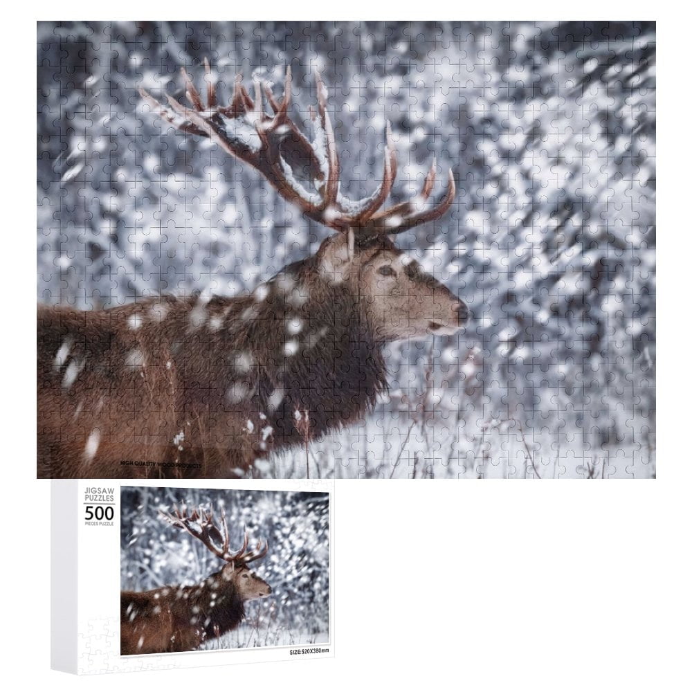 Winter Wonderland Jigsaw Puzzles 500 Pieces for Adults, Large Format Jigsaw Puzzle for Kids 6 ...