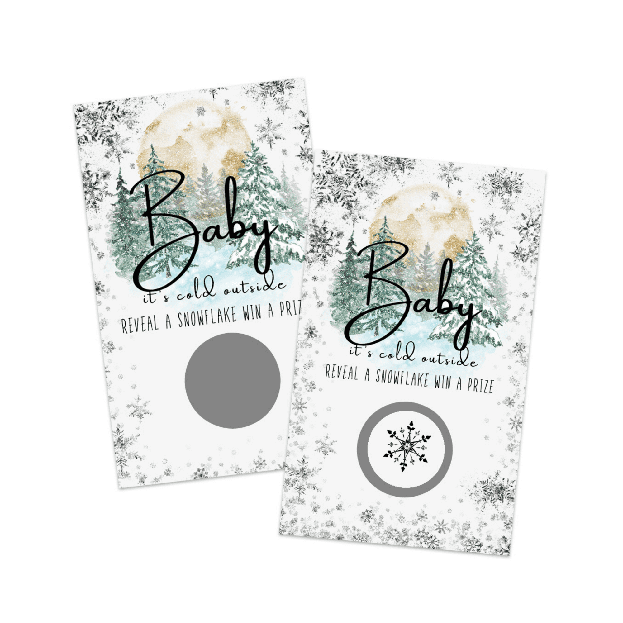 Winter Wonderland Scratch Off Game Cards - 30 Pack, Christmas Party ...