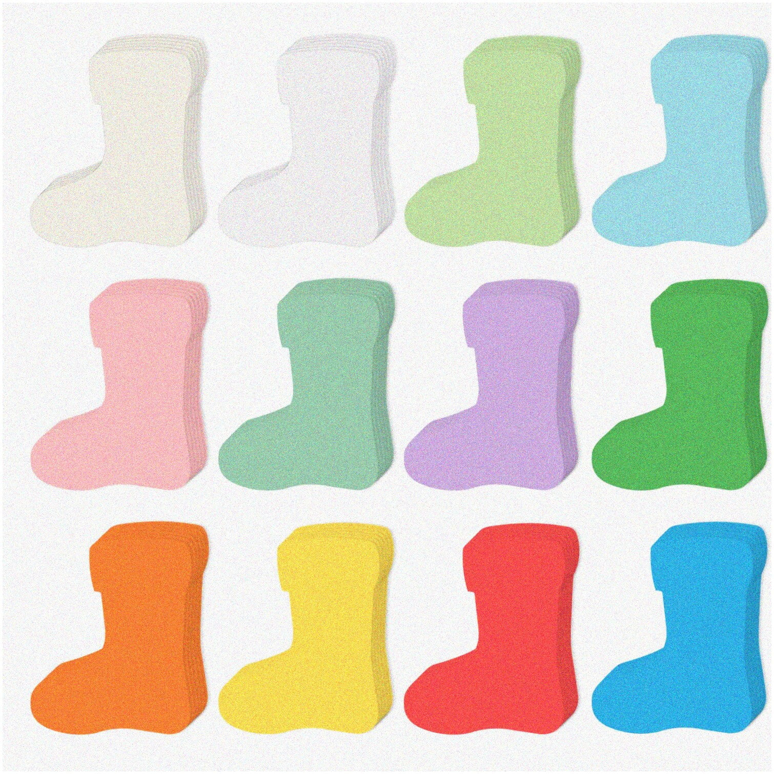 Winter Wonderland Stocking Cutouts - Festive Paper Decorations for ...