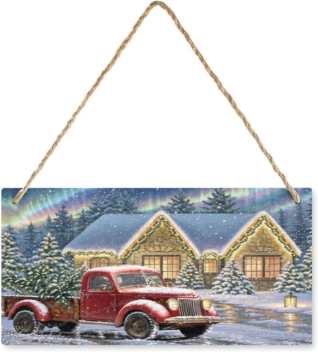 Winter Wooden Signs Door Wall Art Christmas Home Decor Cabin Wall Sign ...
