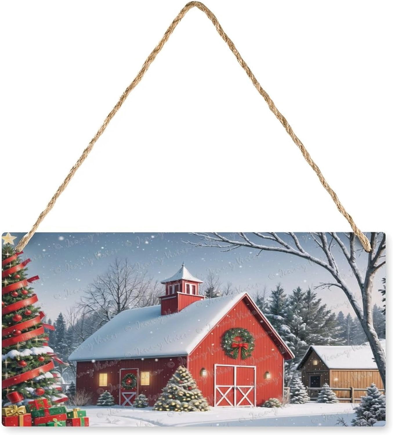 Winter Wooden Signs Snow Plaques Door Sign Christmas Home Decor Cabin ...