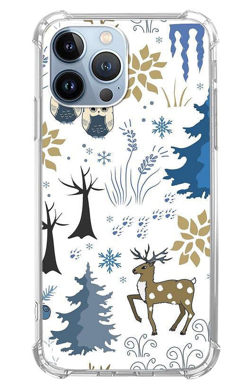 Winter Woodland Case for iPhone 13 Pro,Aesthetic Art Design TPU Bumper ...
