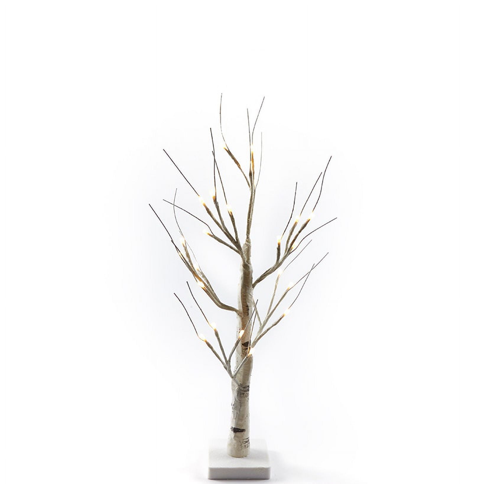 Winter Woodland Collection - Lighted Small BirchTree - Walmart.com
