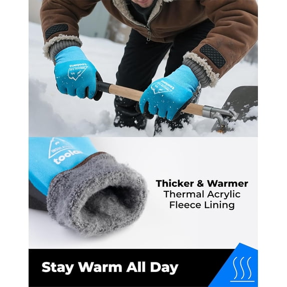 Winter Work Gloves for Men & Women, Freezer Gloves with Super & Grip ...