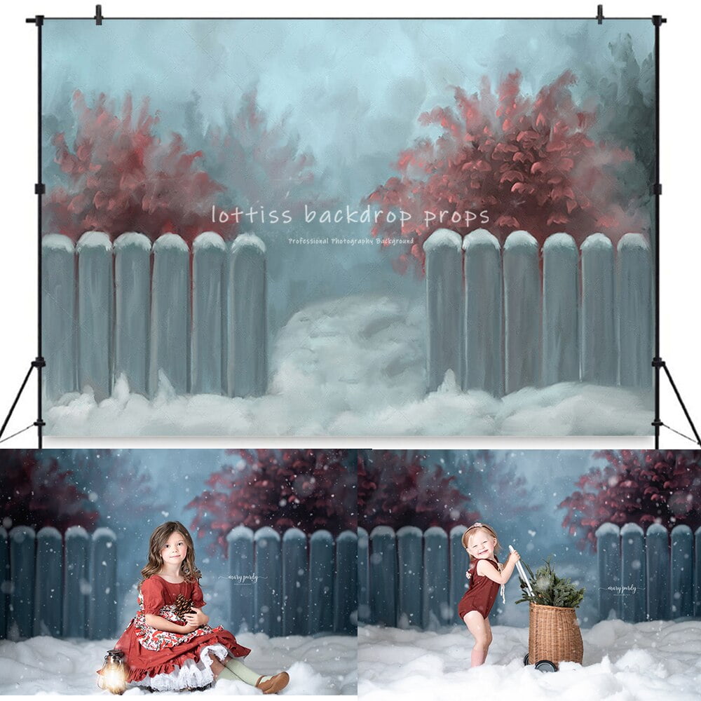 Winter Xmas Castle Backdrops Adult Kids Photography Portrait Props Baby ...
