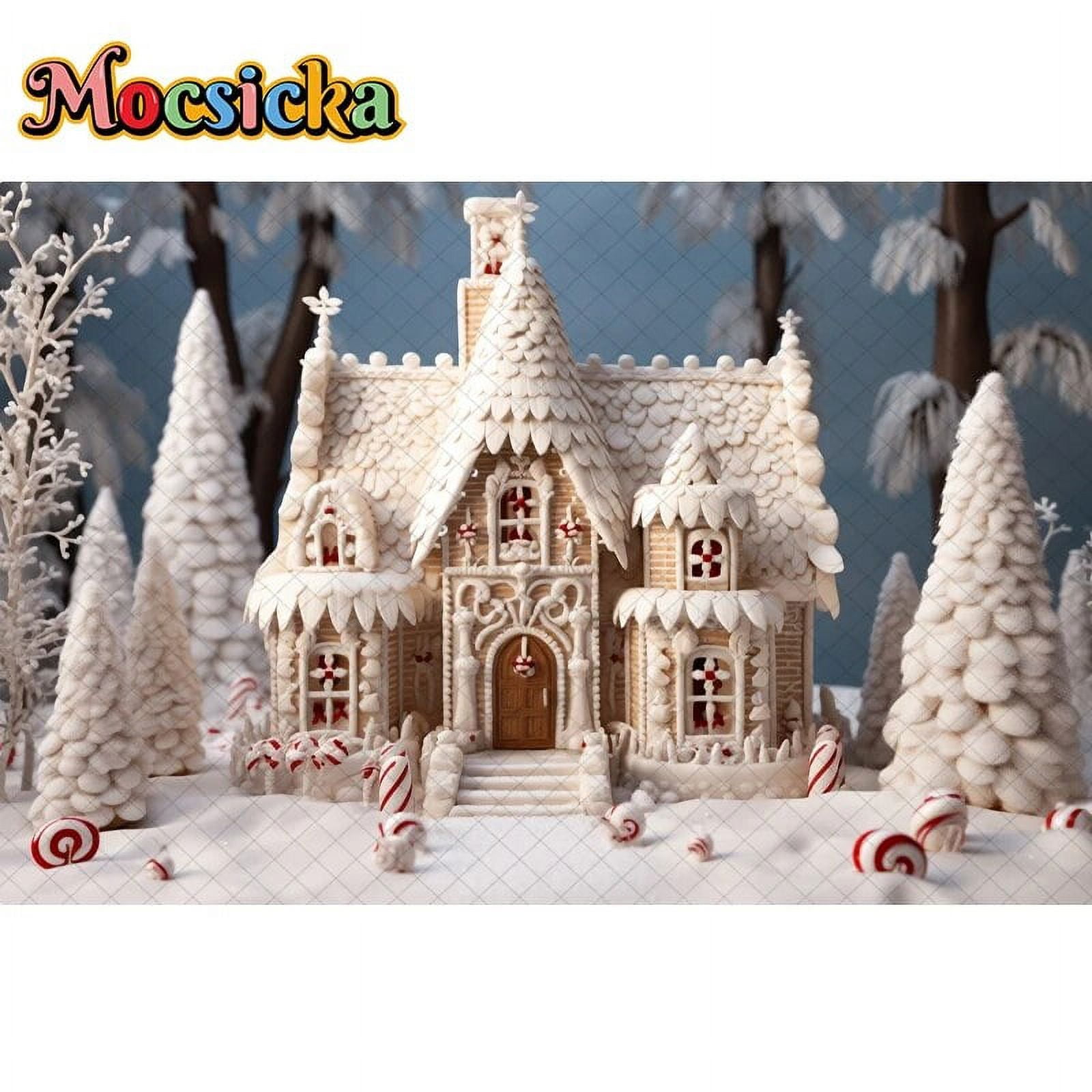Winter Xmas Gingerbread House Photography Background Kids Family ...