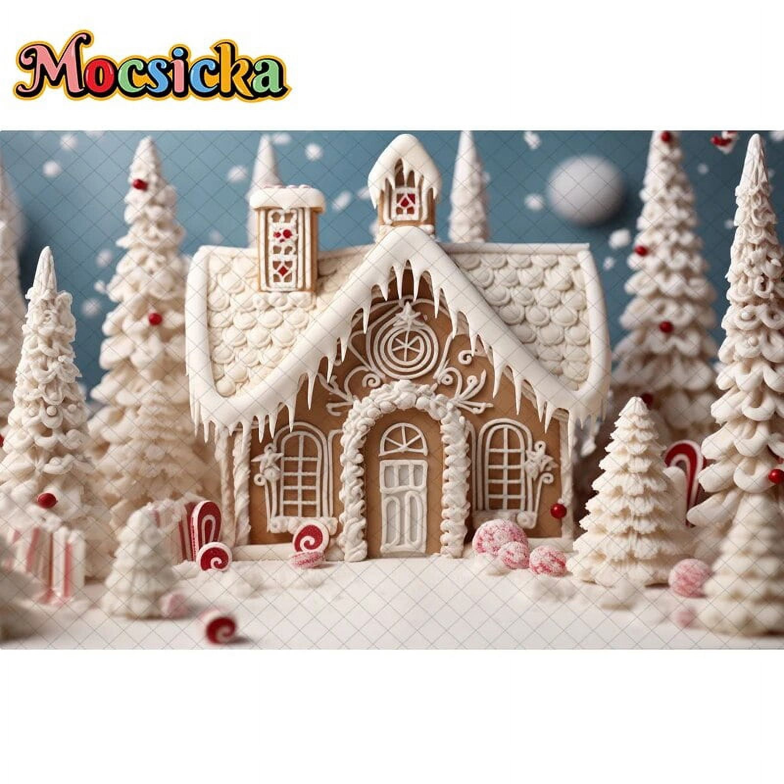 Winter Xmas Gingerbread House Photography Background Kids Family ...
