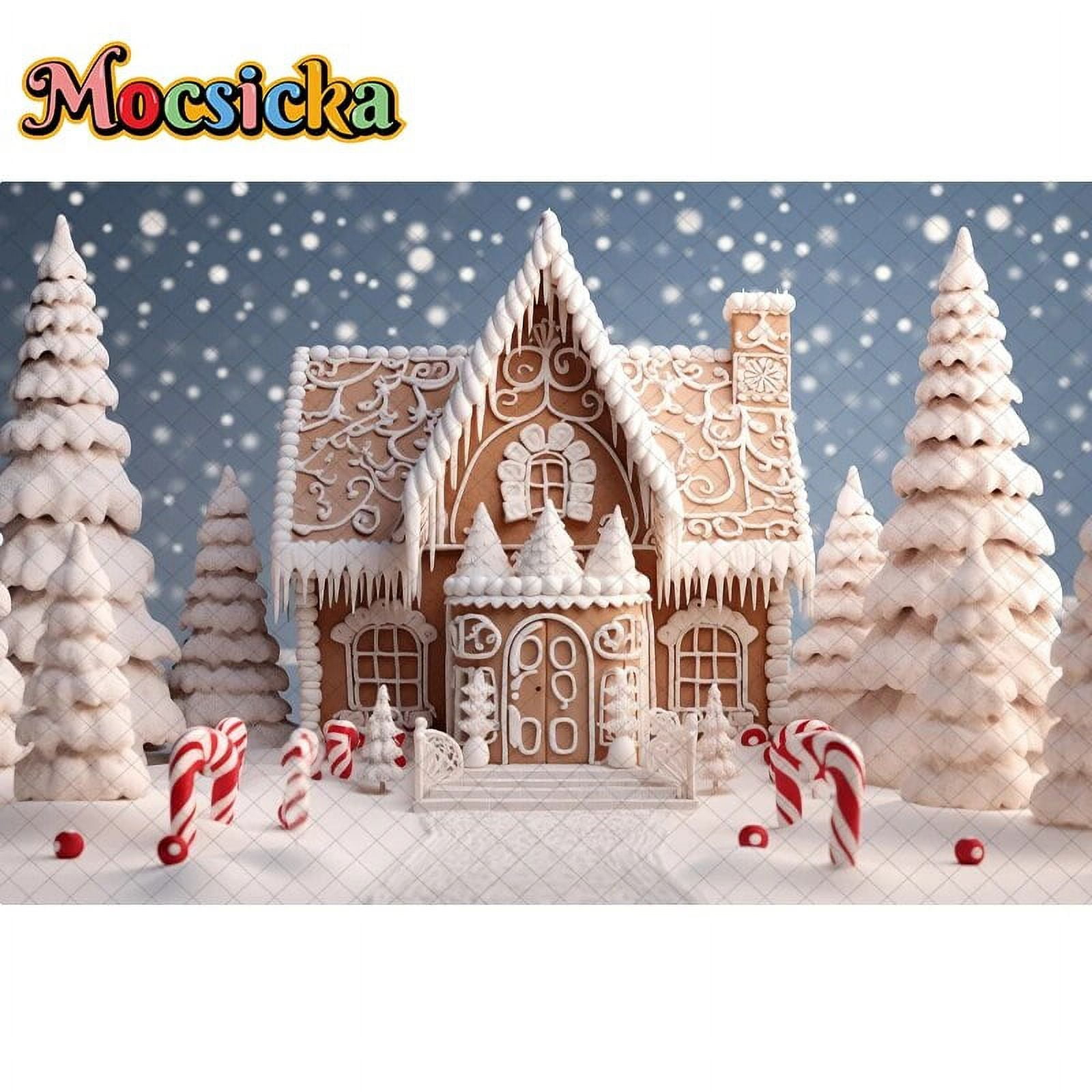 Winter Xmas Gingerbread House Photography Background Kids Family ...