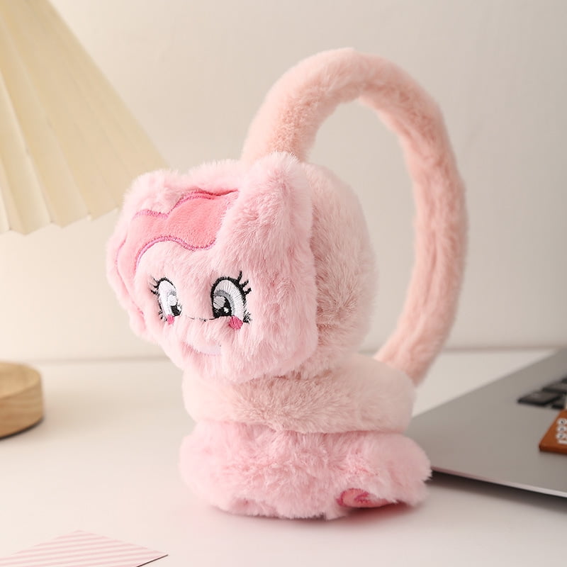 Winter cartoon plush earmuffs for students, children, cute ear ...