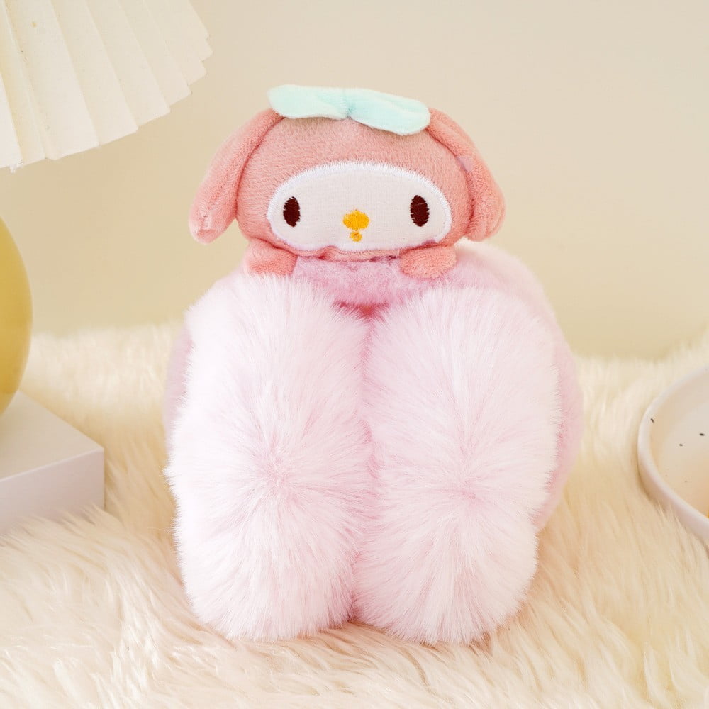 Winter cartoon plush earmuffs for students, children, cute ear ...