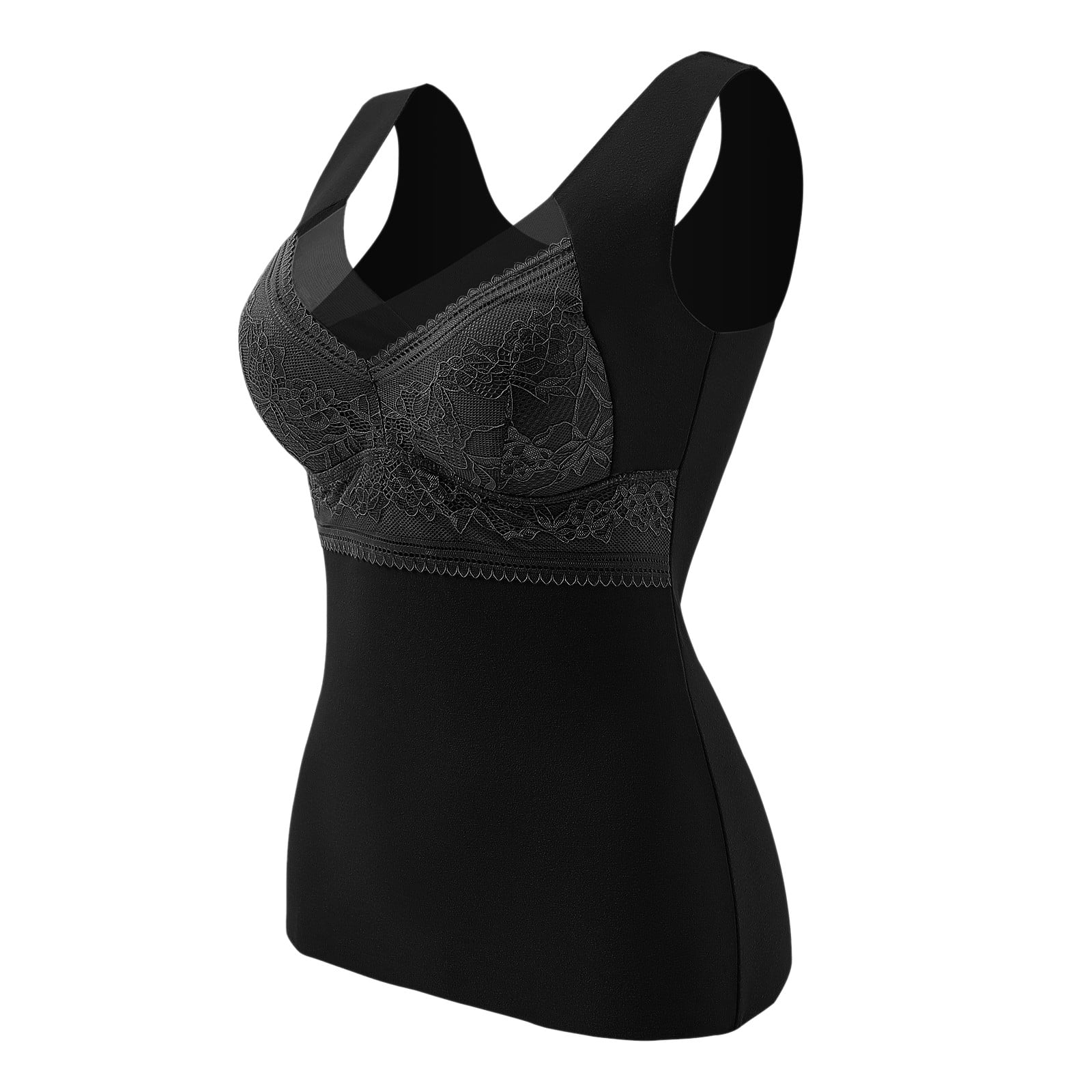 Winter clothing for women Sleeveless Thermal Shirts For Women With Non ...