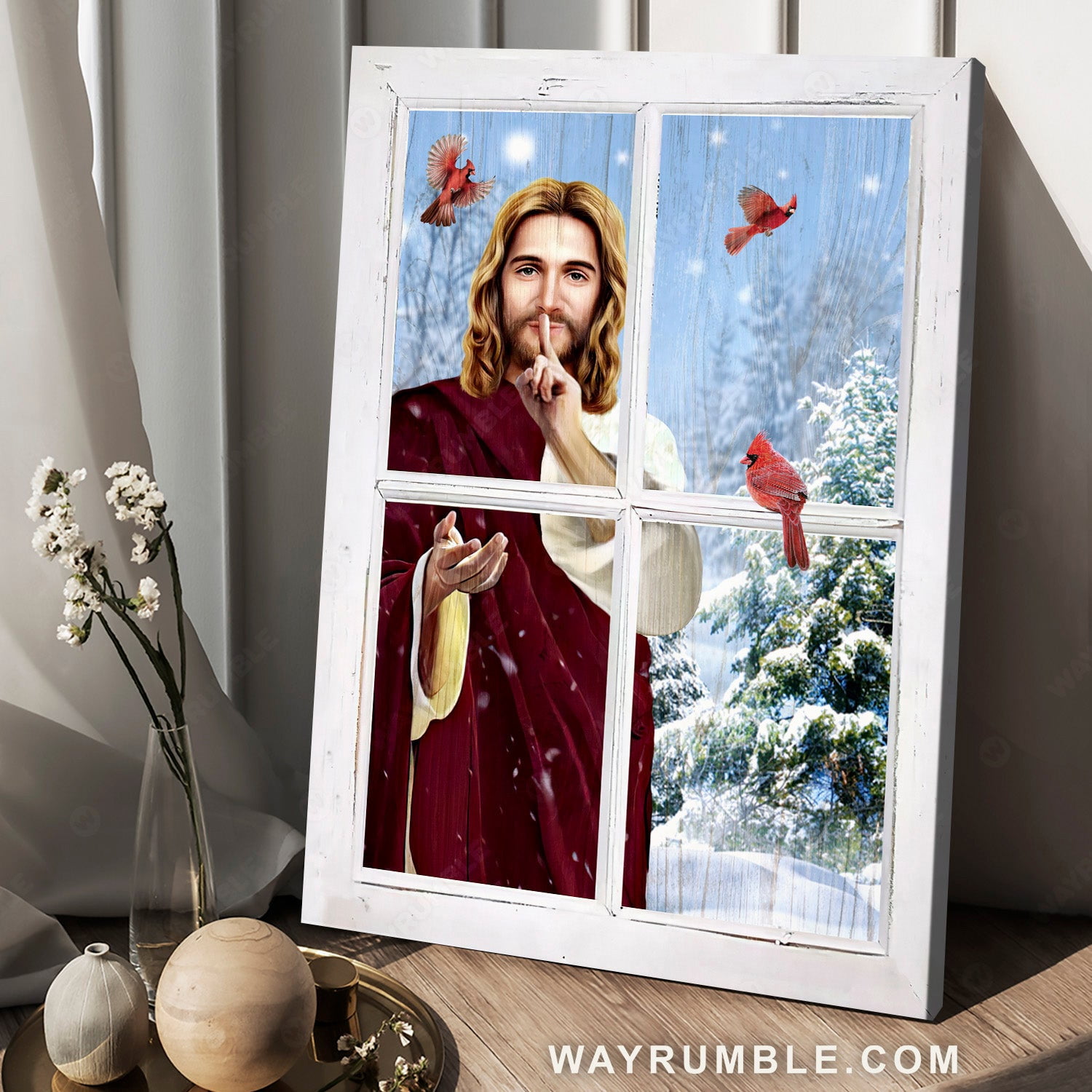 Winter drawing, Jesus is King, Pretty cardinal, White snow - Jesus ...