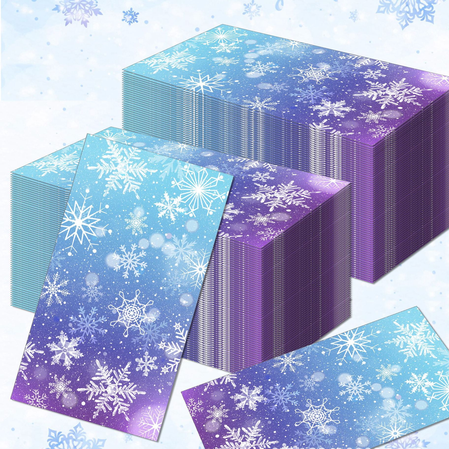 Winter glitter snowflake-100 Pieces Napkins Disposable Paper Towels ...