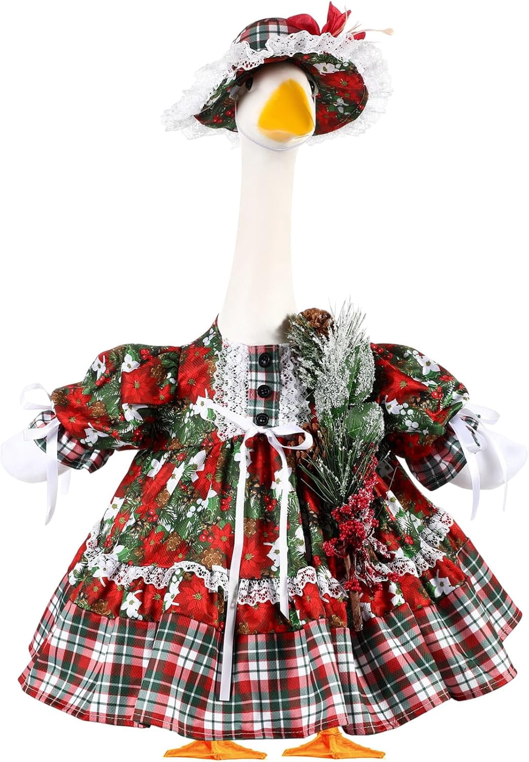 Winter goose costume, fancy porch goose costume, outdoor courtyard ...