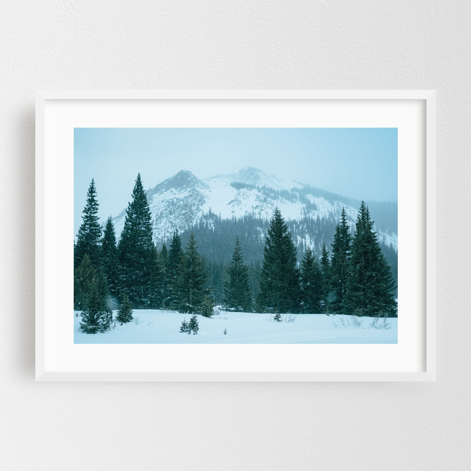 Winter in Montezuma 02 - Montezuma Colorado Photography White Framed ...