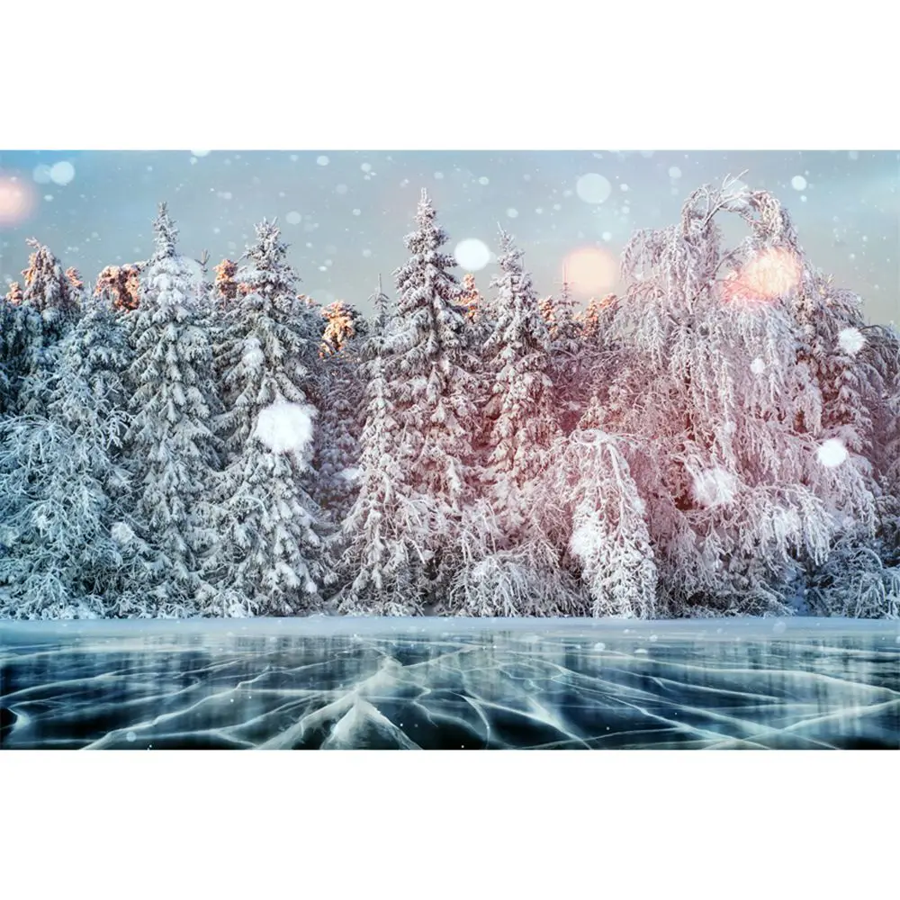 Winter ration Photography Backdrops Custom Snow Forest Skiing Field ...