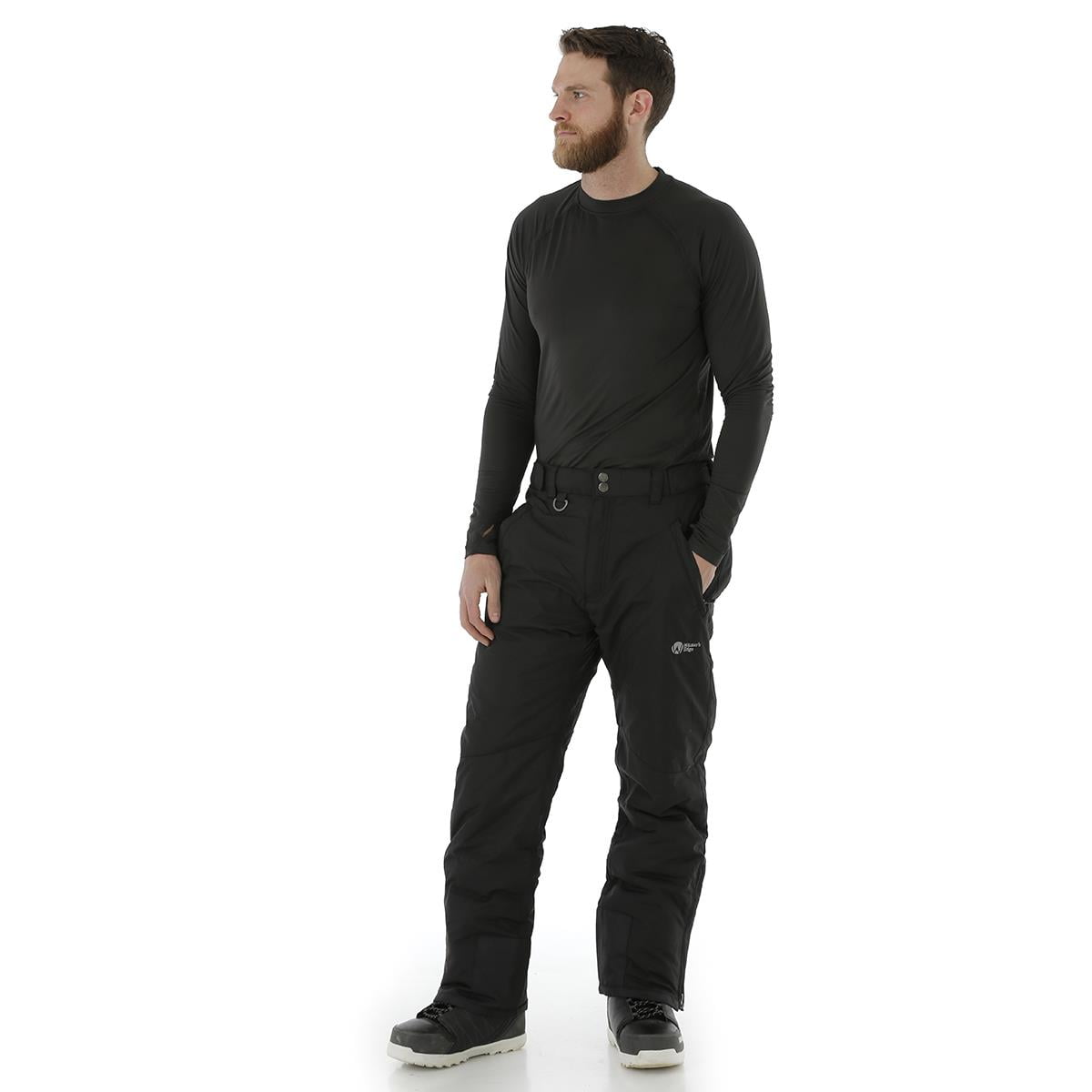 Winter's Edge Mens Avalanche Snow Pants, Black, 5XL - Walmart.com
