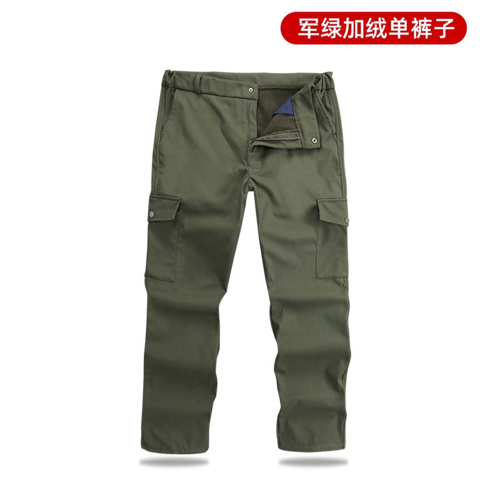 Winter whole body fleece-lined work clothes suit men‘s thickened cold ...