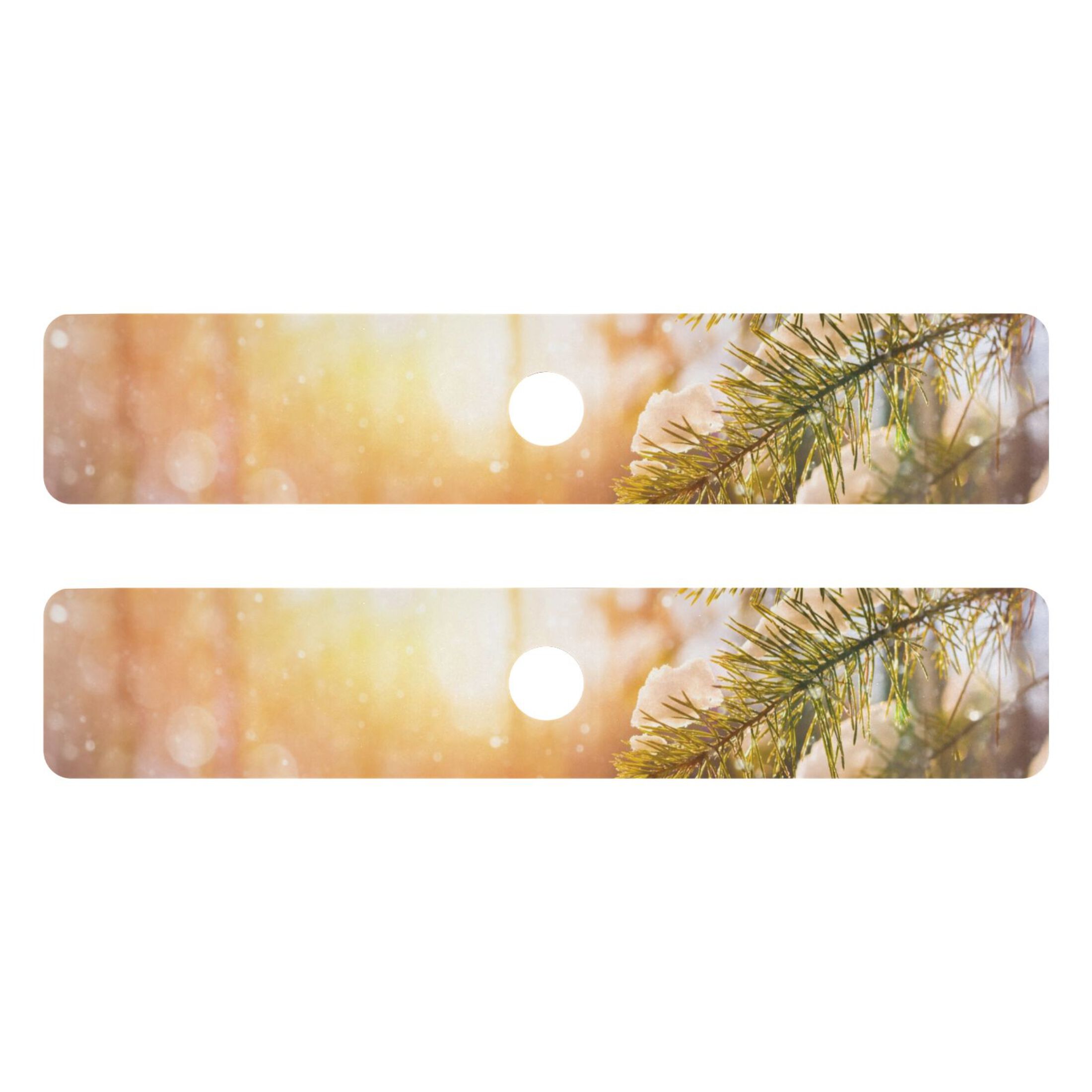 Winter with Tree and Snow 2 PCs Sink Splash Guard Set Kitchen Faucet ...