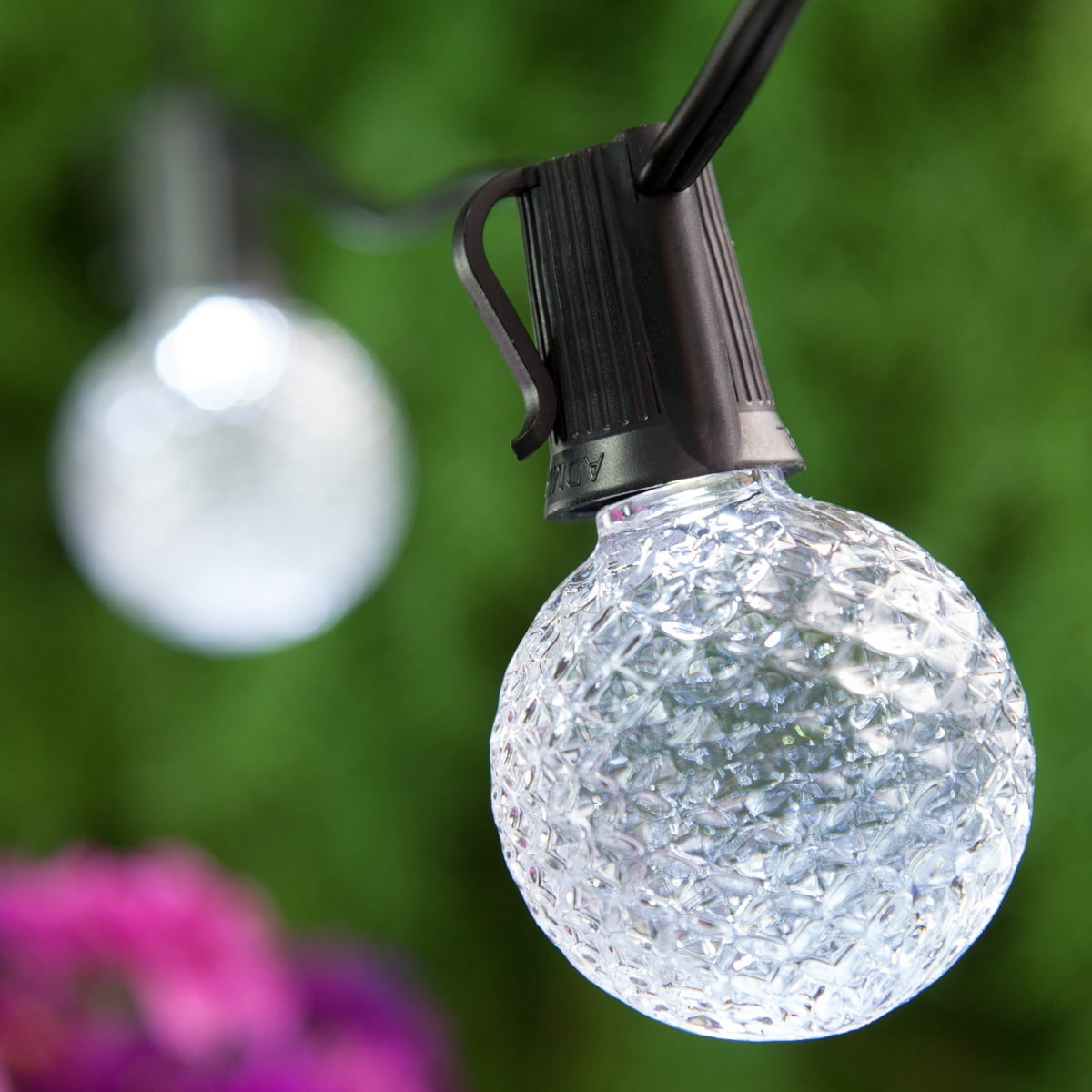 Wintergreen Lighting OptiCore Outdoor Globe String Lights, Heavy Duty ...