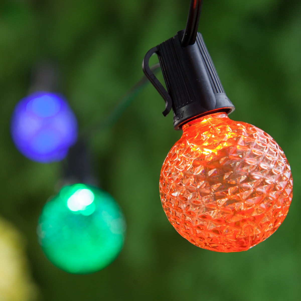 Wintergreen Lighting OptiCore Outdoor Globe String Lights, Heavy Duty ...