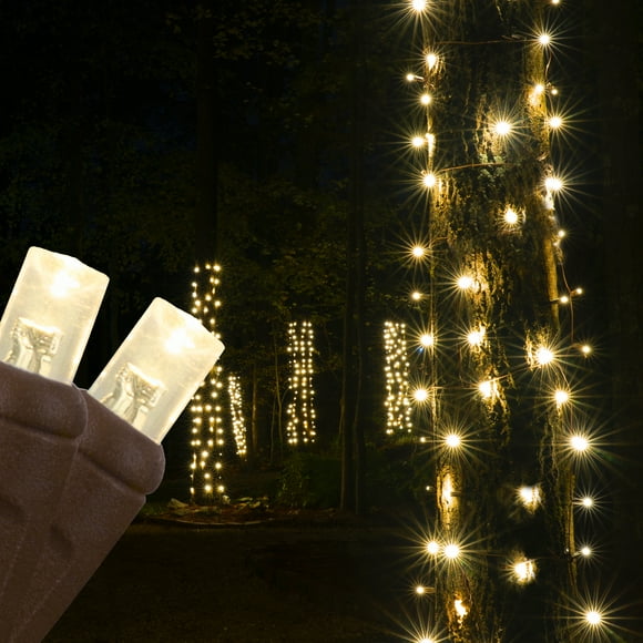 Decorate with Vibrant LED Tree Trunk and String Lights for Outdoor Use