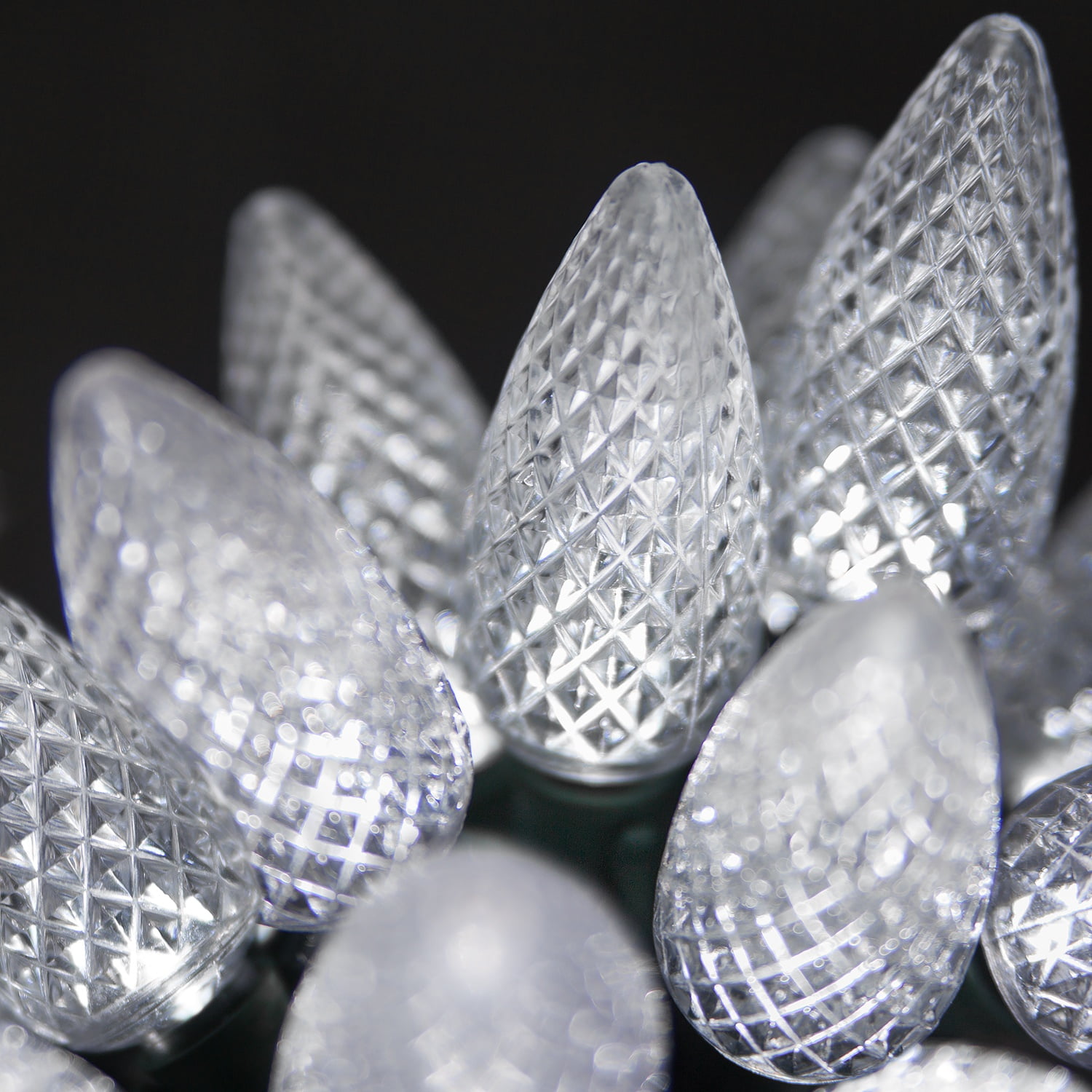 Wintergreen Lighting Big Bulb Dimmable White LED Christmas String ...