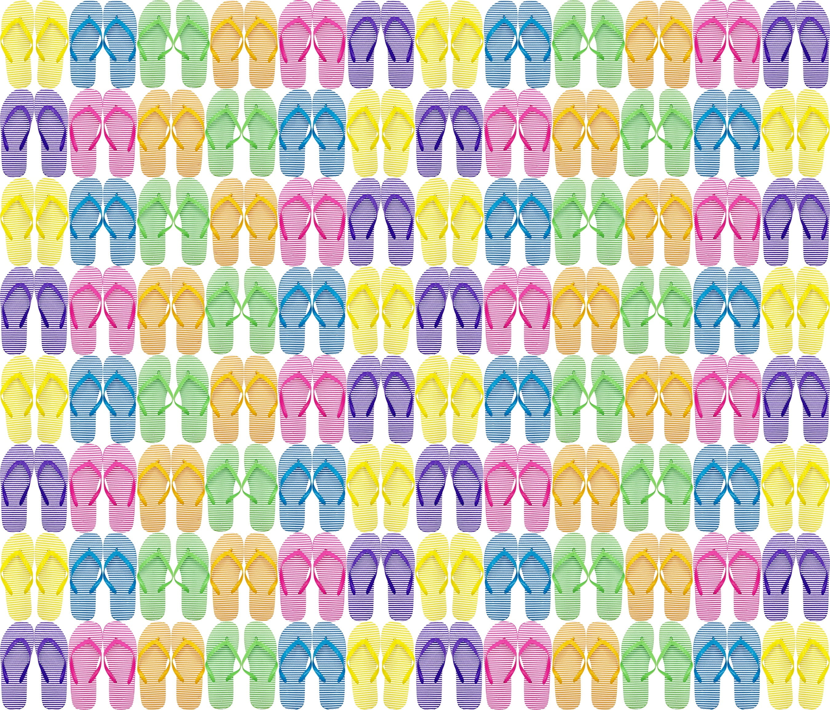 Winterlace Unisex Lightweight Flip-Flops, Open Toe Striped - Walmart.com