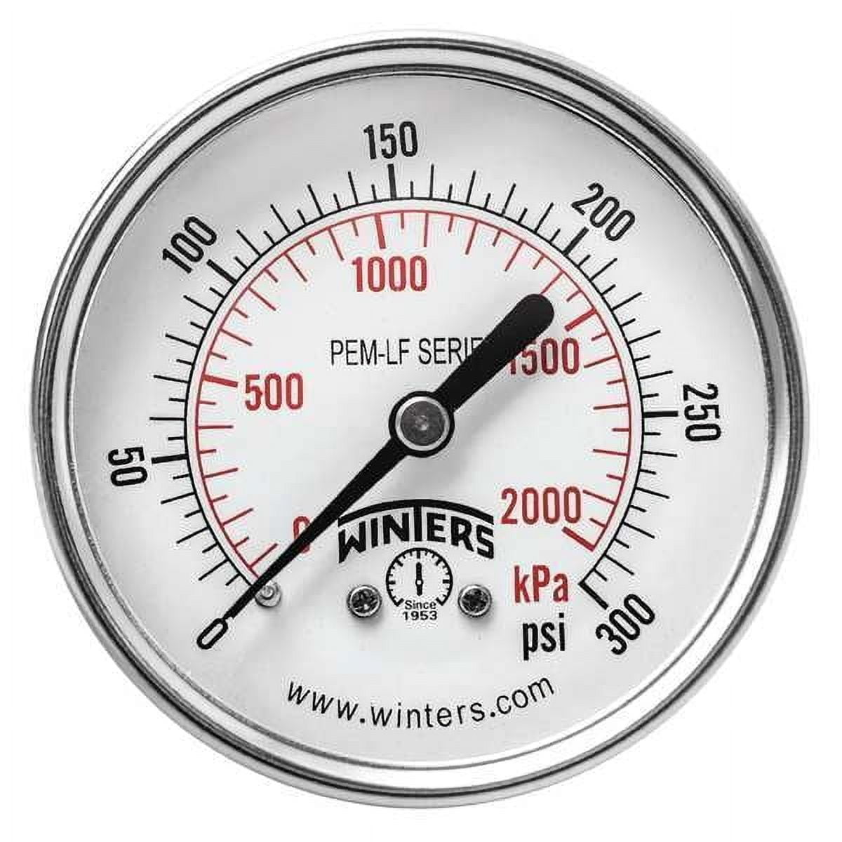 Winters Gauge,Pressure,2-1/2in.,0 to 300 psi PEM1442LF - Walmart.com