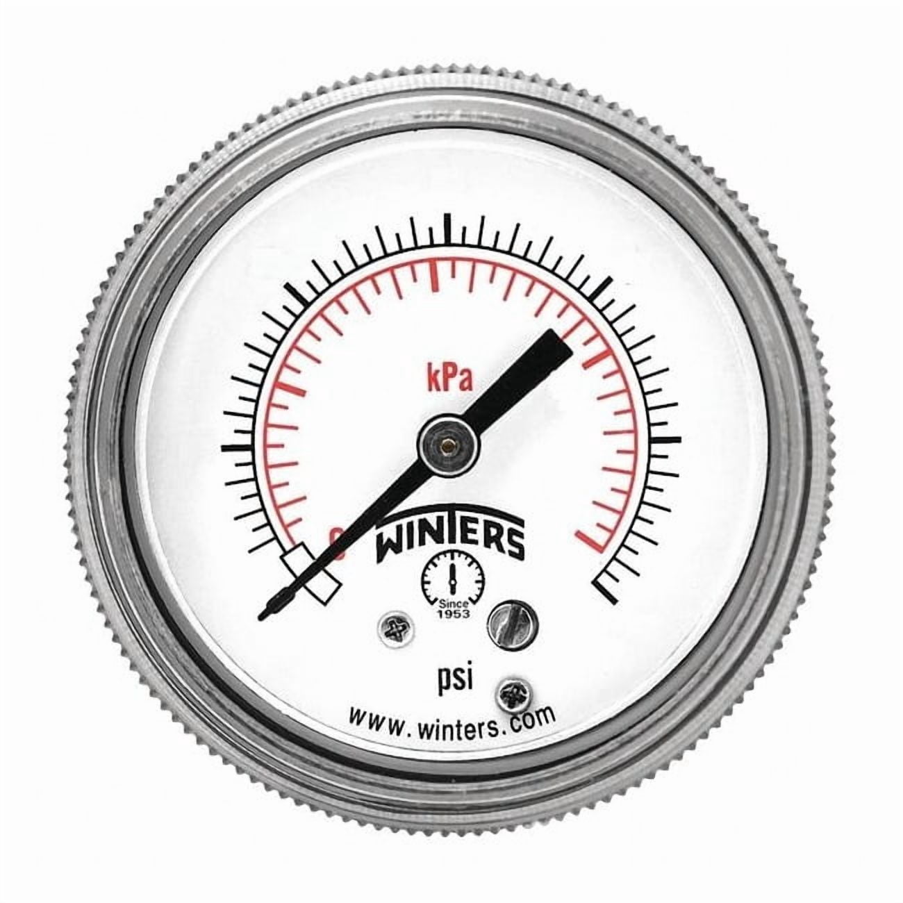 Winters Pressure Gauge,3-1/2" Dial Size,Black P9S901461 - Walmart.com