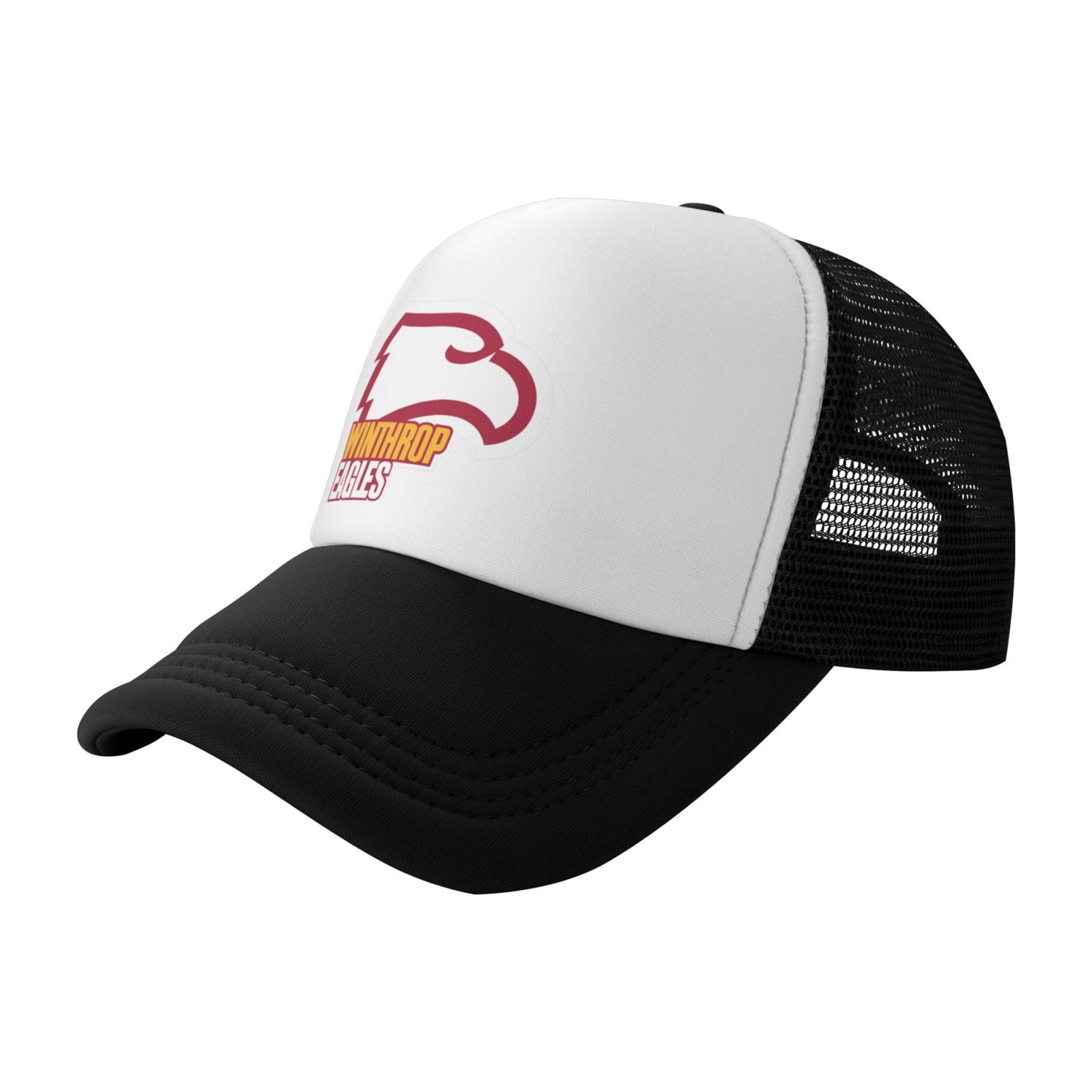 Winthrop A University Logo Trucker Hats，Adjustable Comfortable Mesh ...