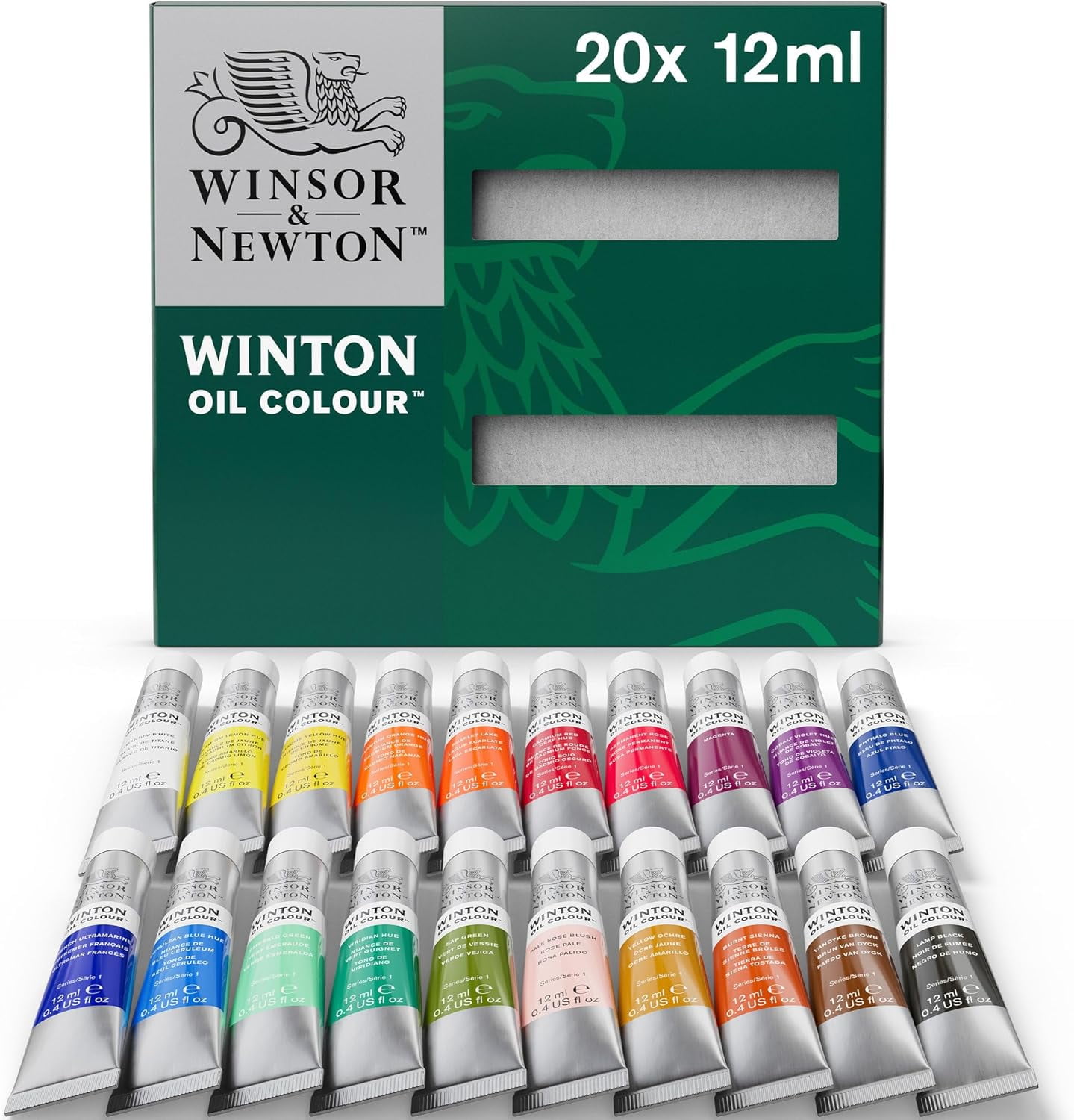 Winton Oil Color Paint Set, 20 X 12ml (0.4-oz) Tubes - Walmart.com