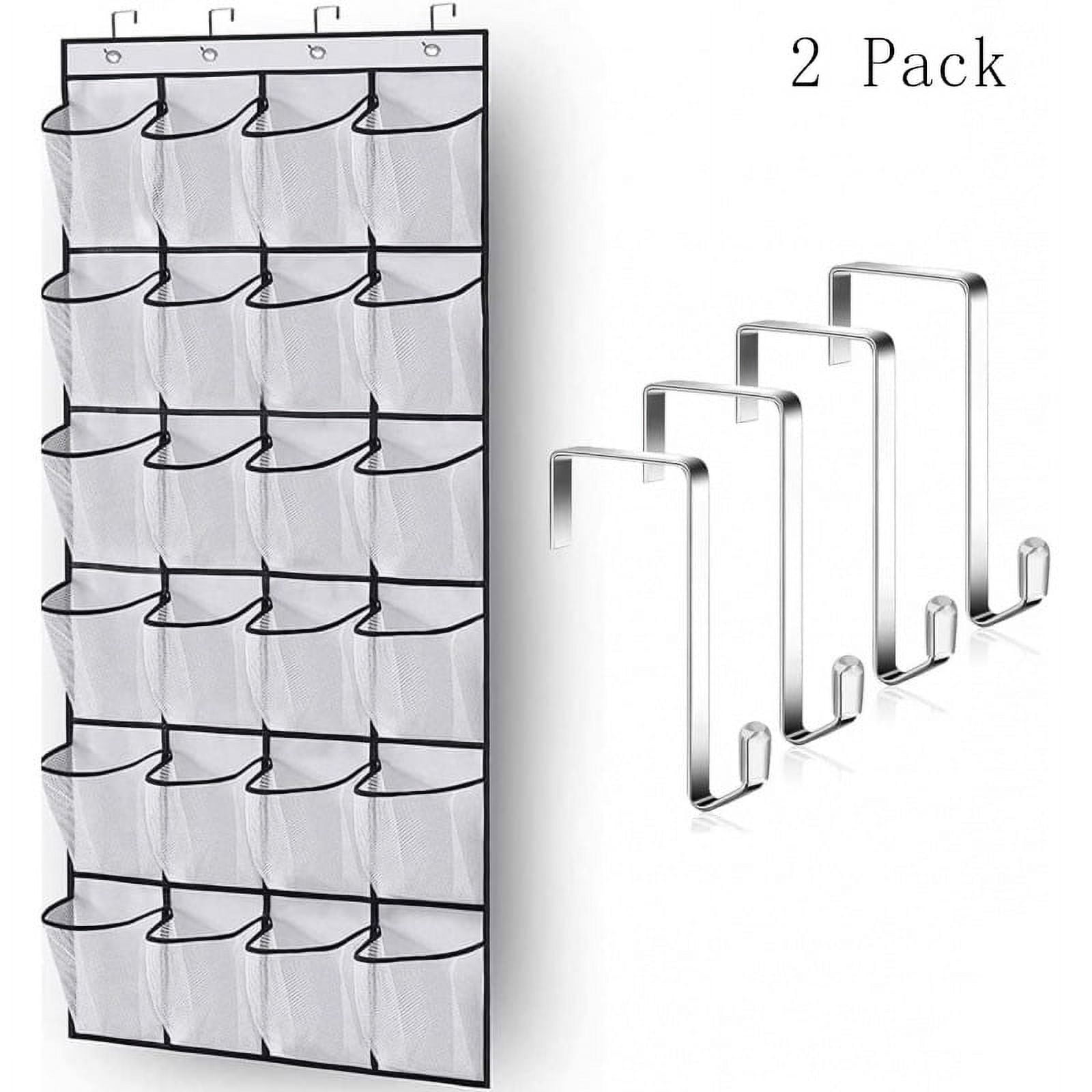 Wintrade Over the Door Shoe Organizers, with 24 Large Thickened Mesh ...