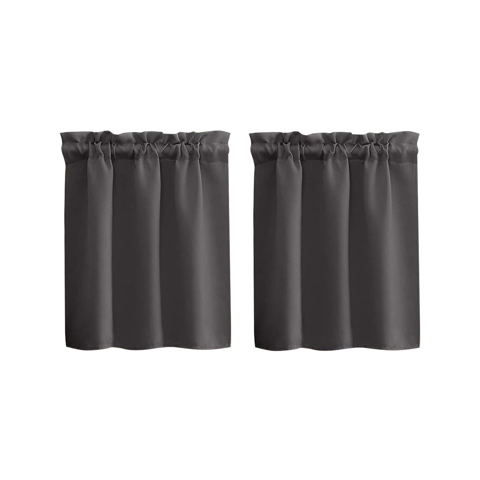 Winty Curtain Valance,Semi-Sheer Rod Pocket Kitchen Curtains,Kitchen ...