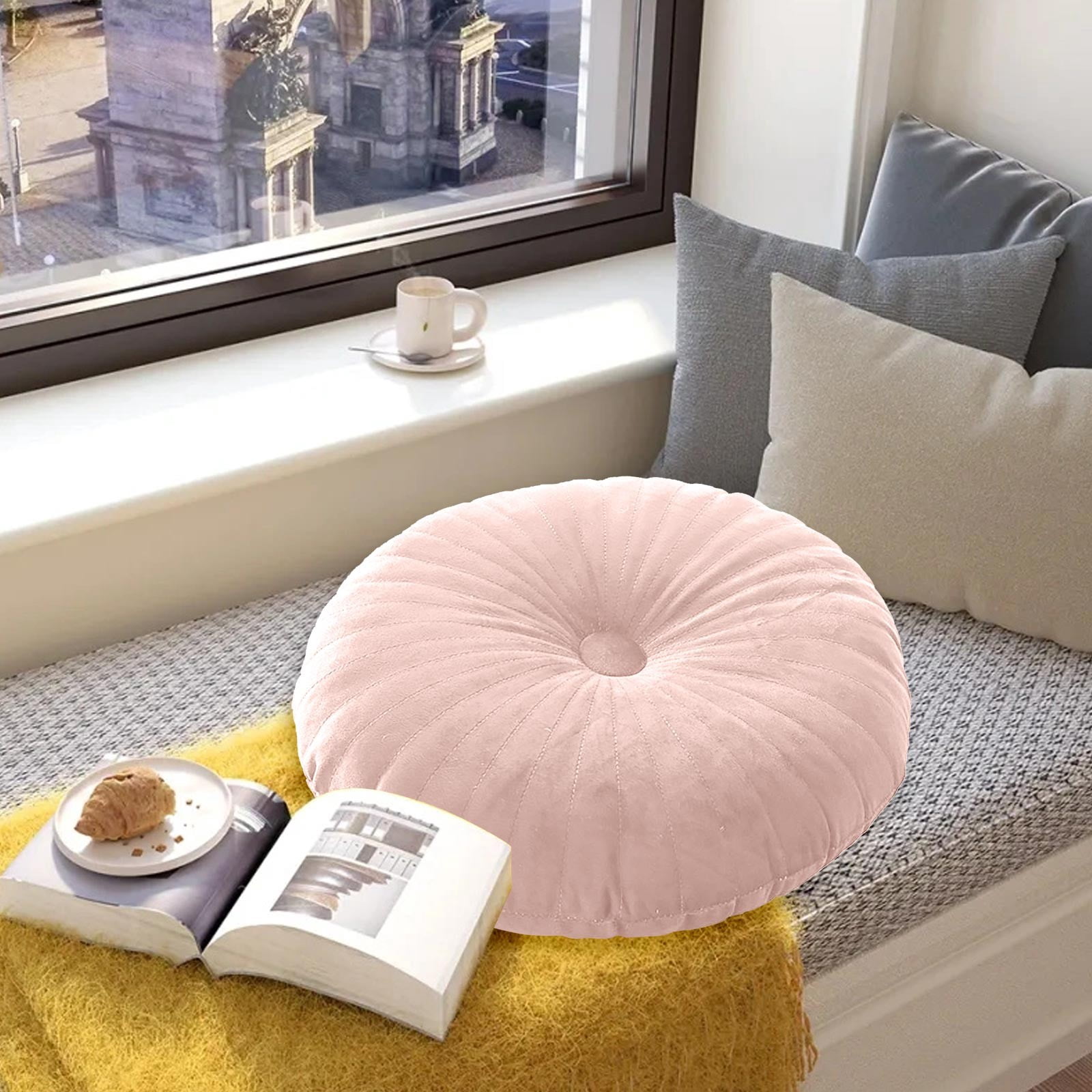 Winty Seat Pads,Seat Cushions,Style Candy Color Round Quilted Pumpkin ...