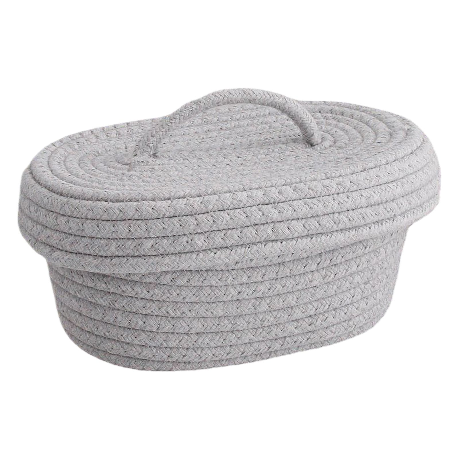 Winty Storage Bin,Storage Containers,Oval Baskets with Lids Decorative ...