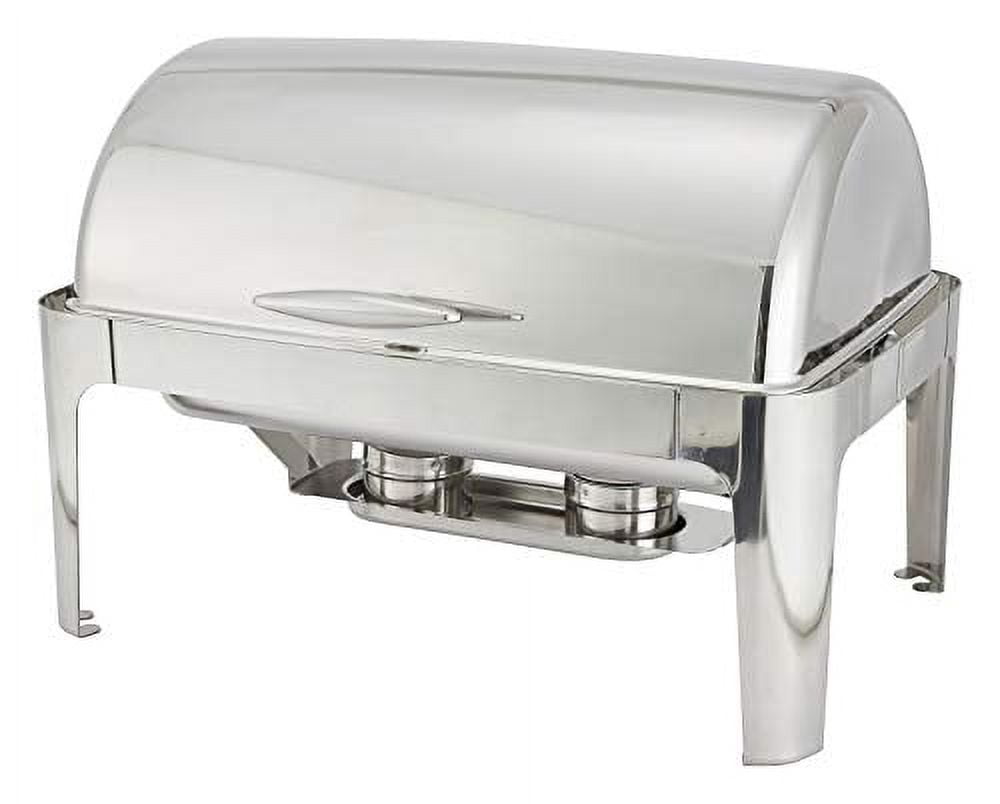 Winware Madison 8qt Buffet Food Serving Chafer Set, Roll-Top, Full-Size ...