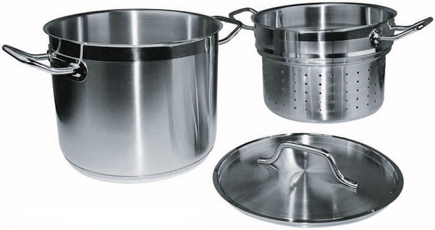 Winware by Winco Stainless Steamer/Pasta Cooker with Cover 16 Quart ...