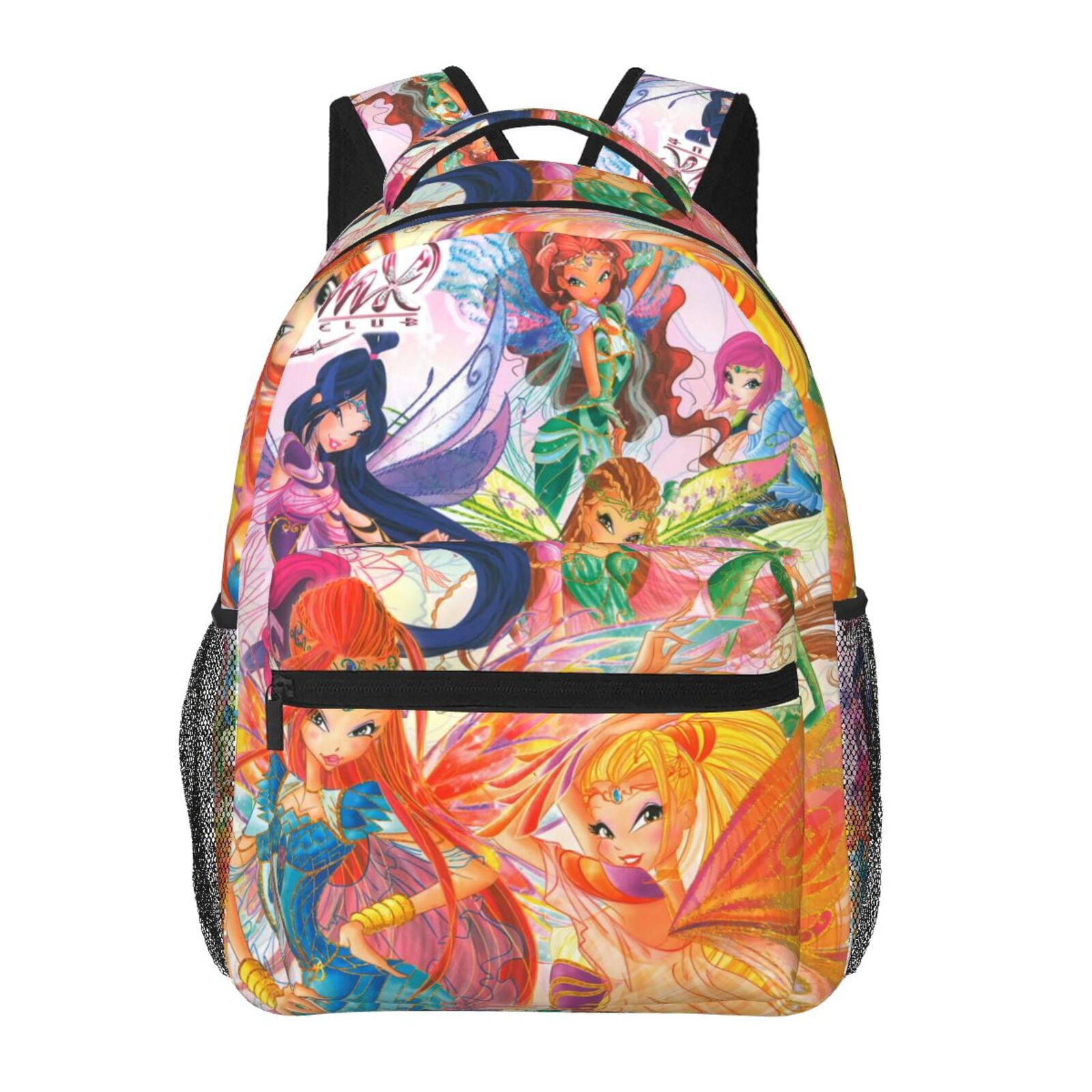 Winx Club Backpack Cartoon Lightweight Laptop Bookbag College Travel ...