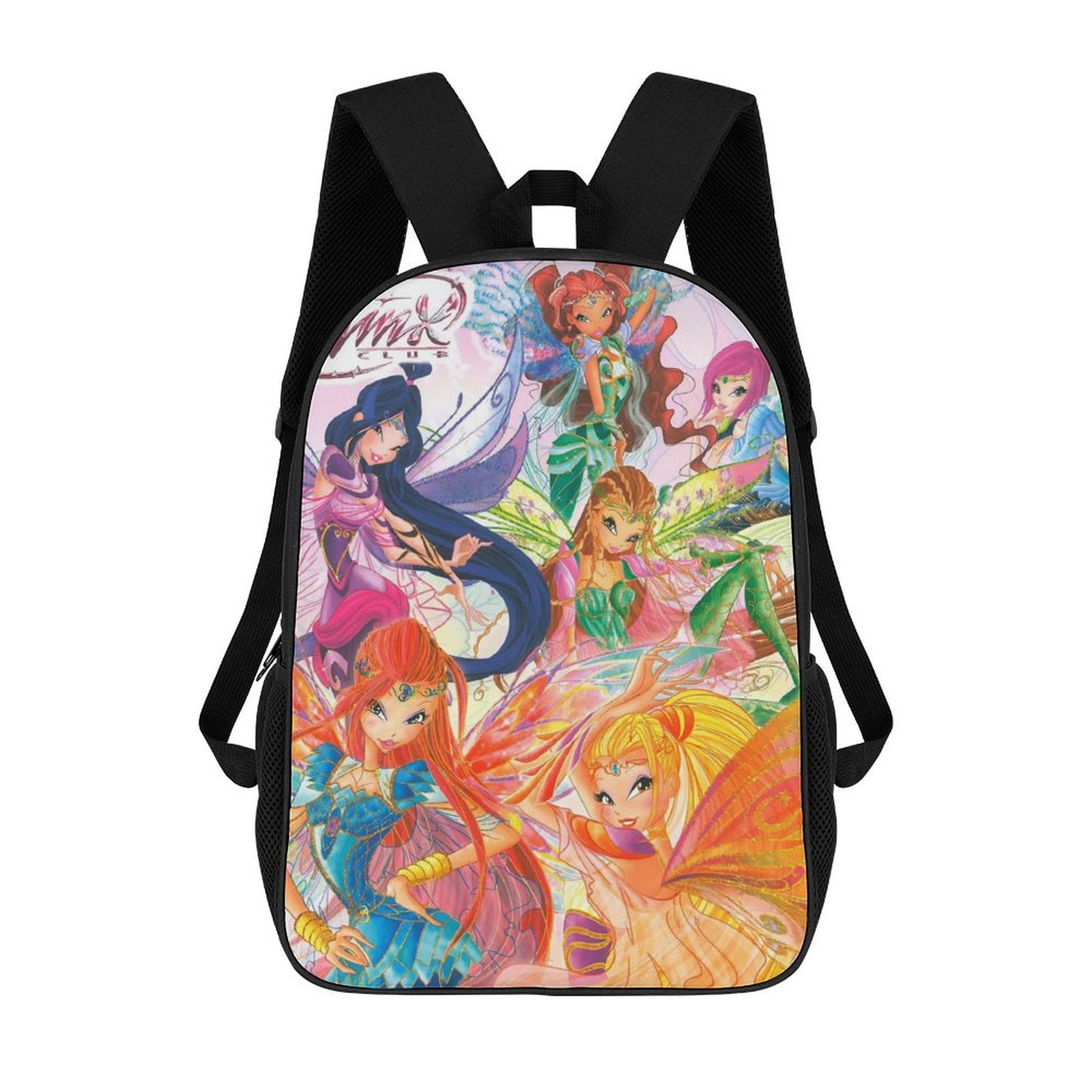Winx Club Backpacks 17 Inch Bookbag Casual Daypack Backpacks for Travel ...