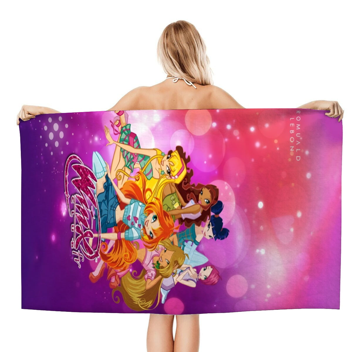 Winx Club Beach Quick Drying Towel, vibrant colors, quick-drying, sand ...