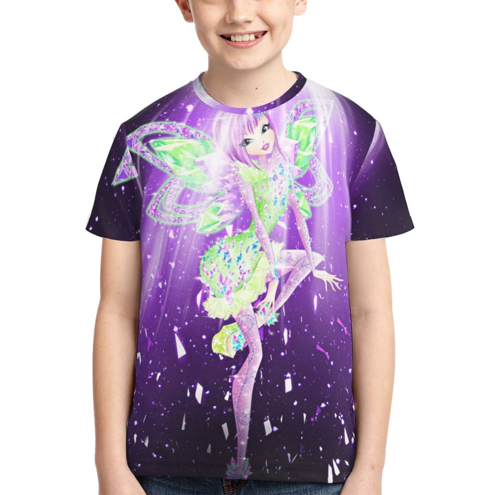 Winx Club Boys Girls T-Shirt 3d Print Graphic Short Sleeve Tee Shirt ...