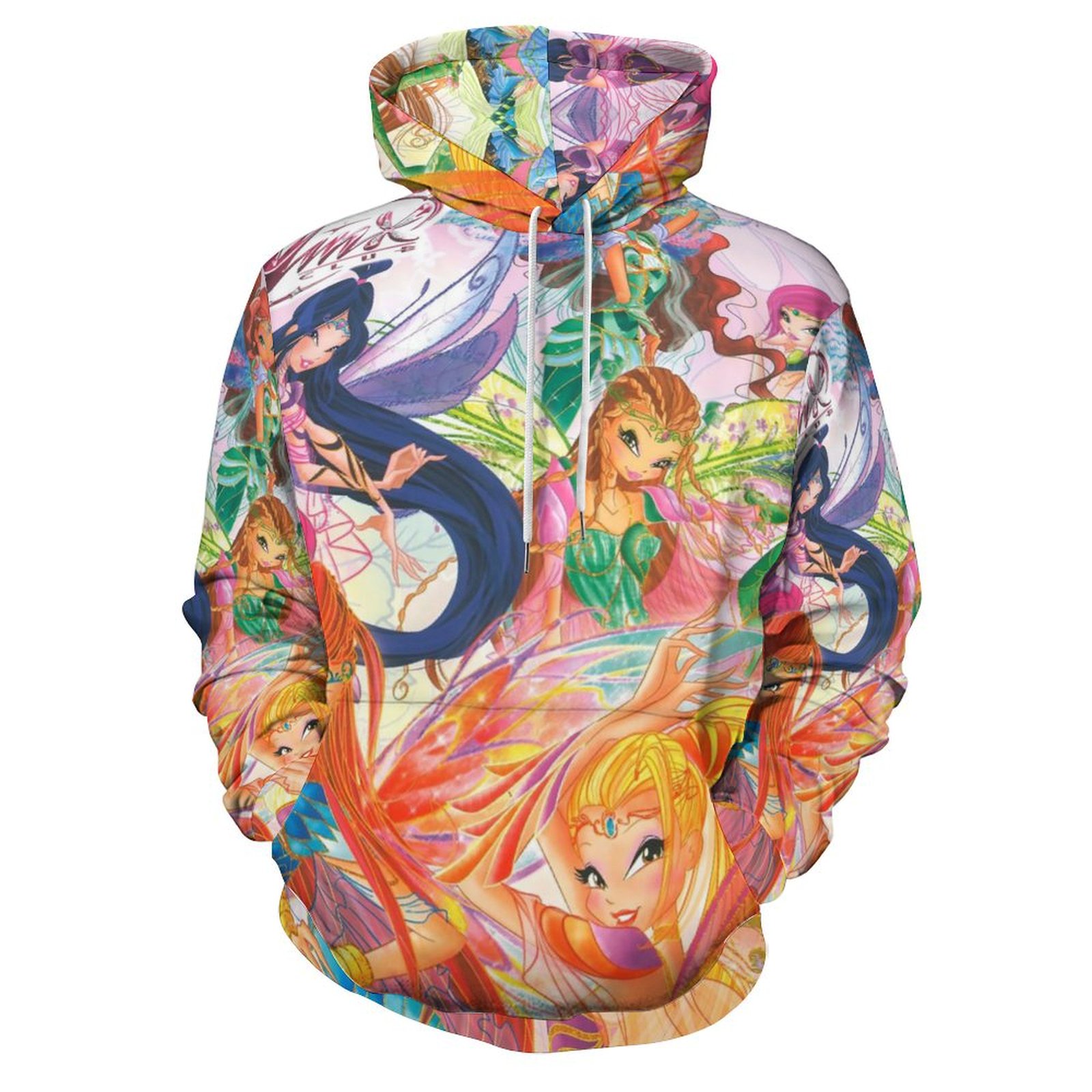 Winx Club Hoodie 3D Print Pullover Hooded Long Sleeve Sweatshirts Tops ...