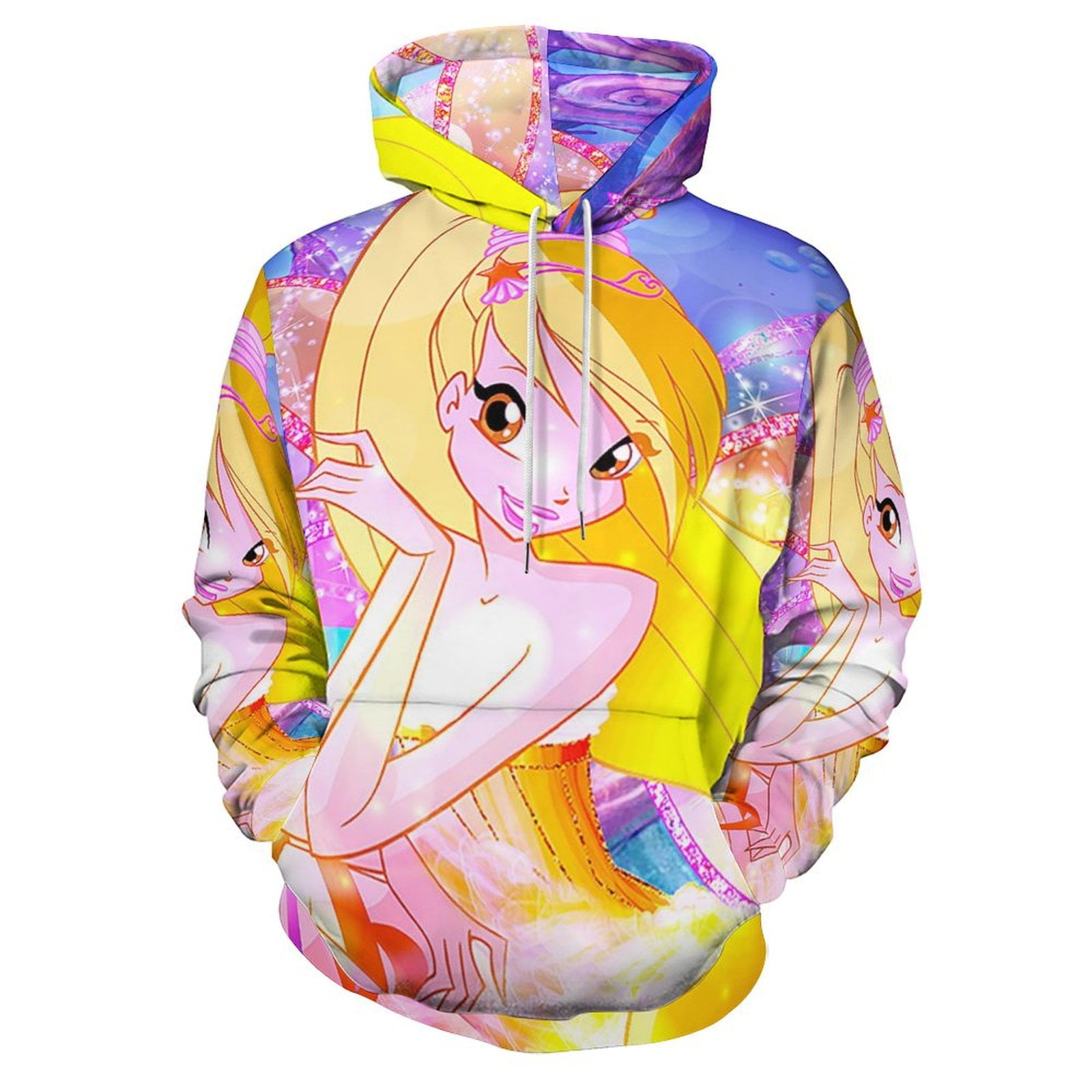 Winx Club Hoodie 3D Print Pullover Hooded Long Sleeve Sweatshirts Tops ...