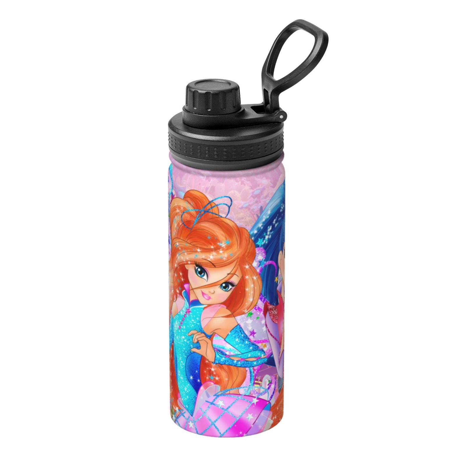 Winx Club Insulated Water Bottle, 18OZ Stainless Steel Double Walled ...