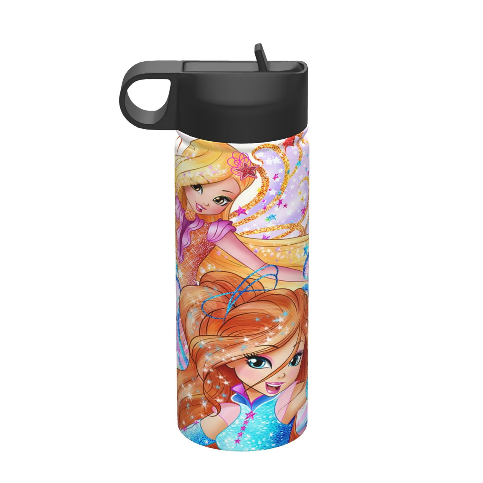 Winx Club Insulated Water Bottle, 18OZ Stainless Steel Double Walled ...
