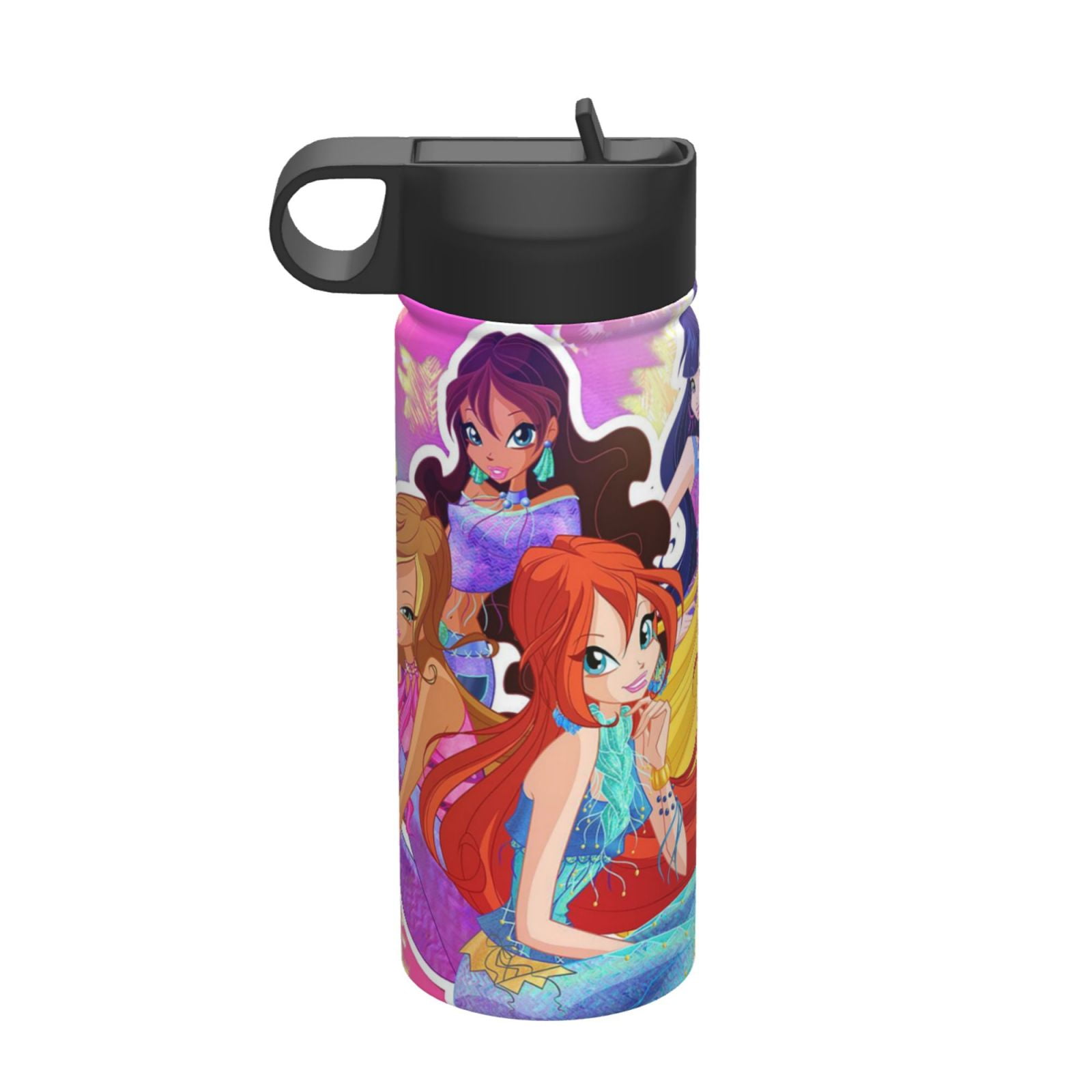 Winx Club Insulated Water Bottle, 18OZ Stainless Steel Double Walled ...